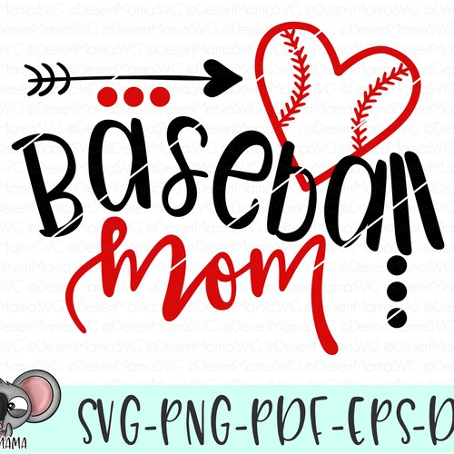 Baseball Mom PNG Baseball Mom SVG Baseball Mom DXF | Etsy