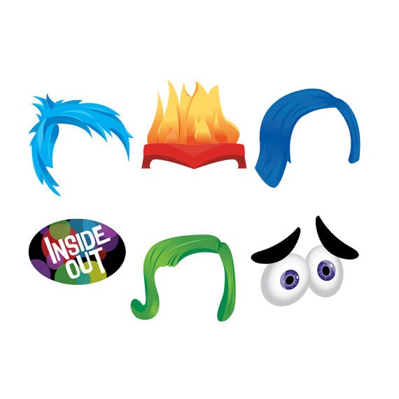 Inside Out 6 Photo Booth Props Instant Download 300 dpi | Etsy