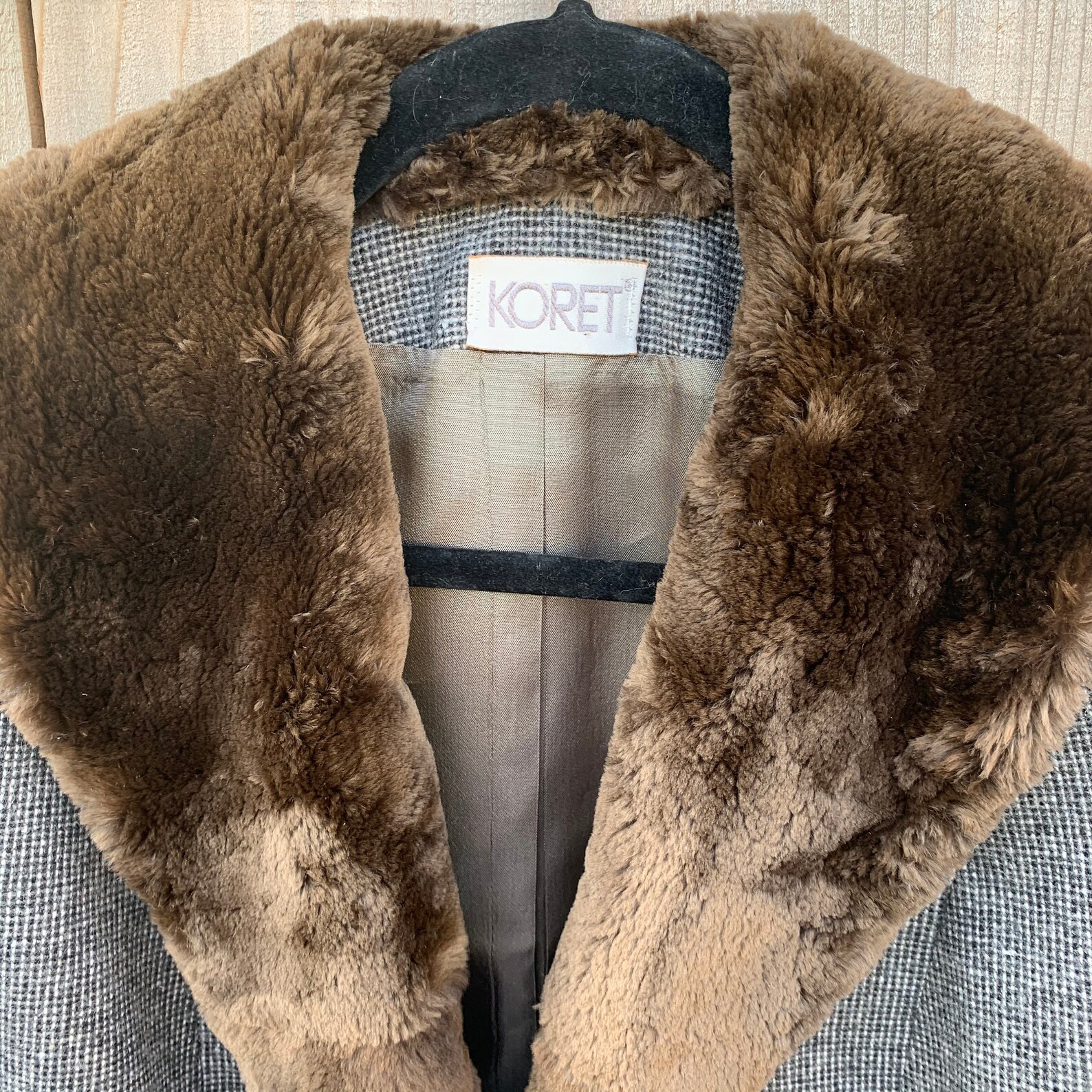 Vintage Koret Two Piece Black White Gray Tweed Plaid Skirt and Blazer ...