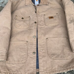 Vintage Tan Carhartt Blanket Lined Work Jacket Coat Button Up | Etsy