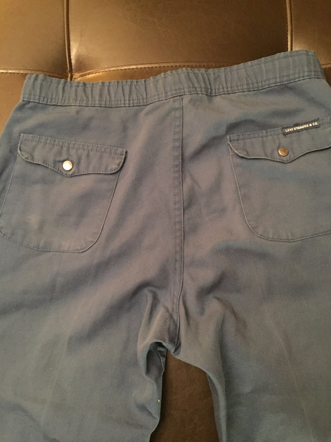 Men's Vintage Levi's Blue Pants Slacks With Snap | Etsy