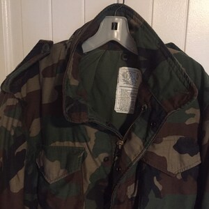 M65 Vintage Camo Army Military Green Work Hunting Jacket Coat Men's ...