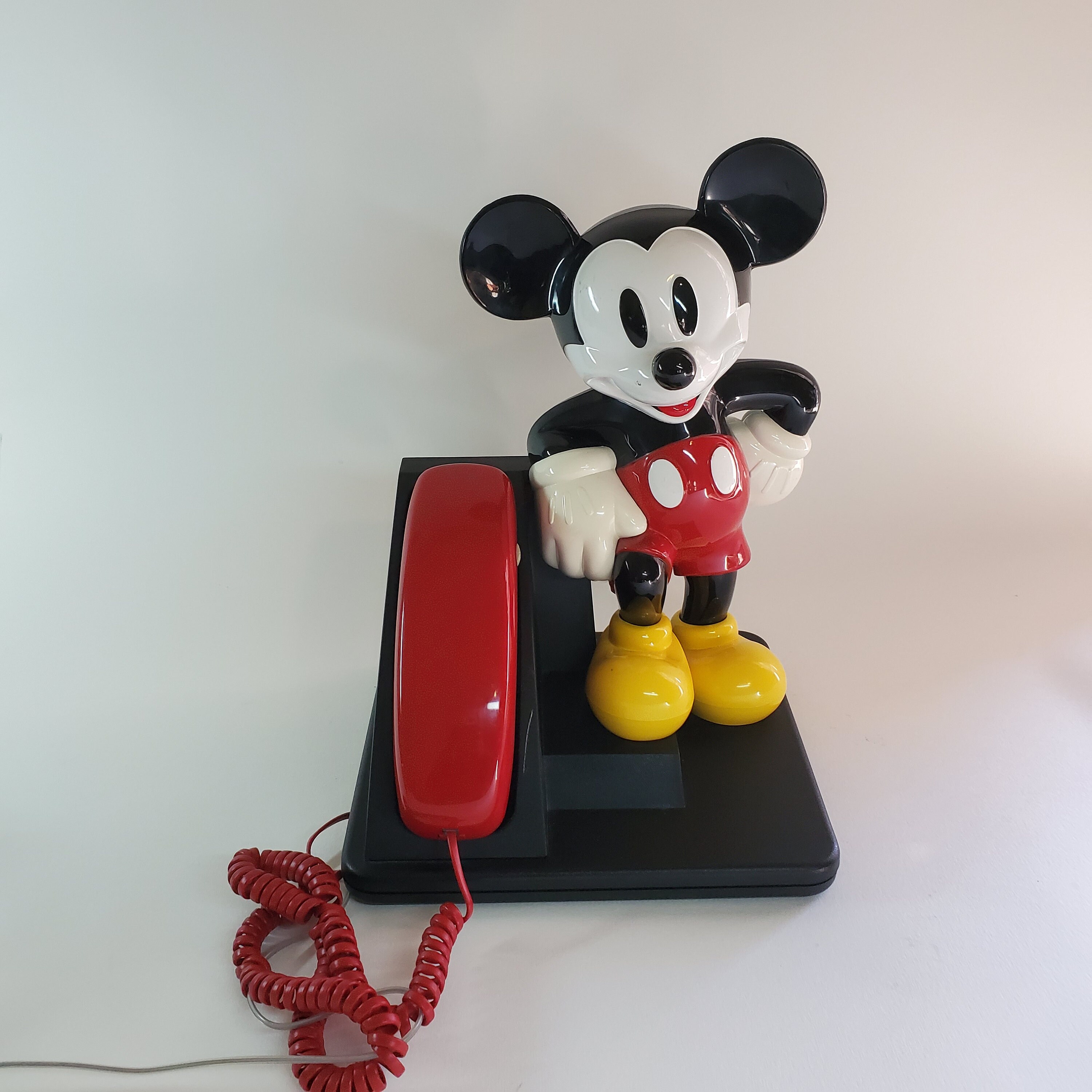 Retro Disney Mickey Mouse Corded Telephone AT&T Ted Push Botton Phone ...