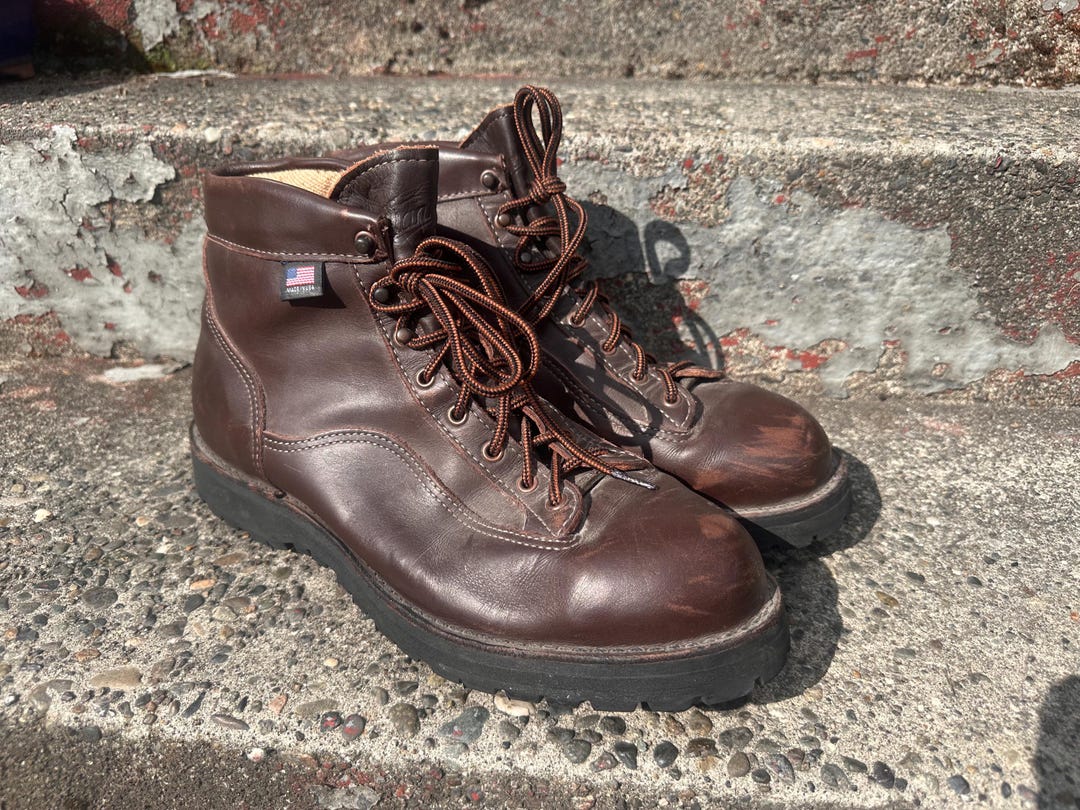 Danner Explorer 45200 Brown Leather Lace up Work Boots Shoes Men's US Size 13 D Made in the USA ...