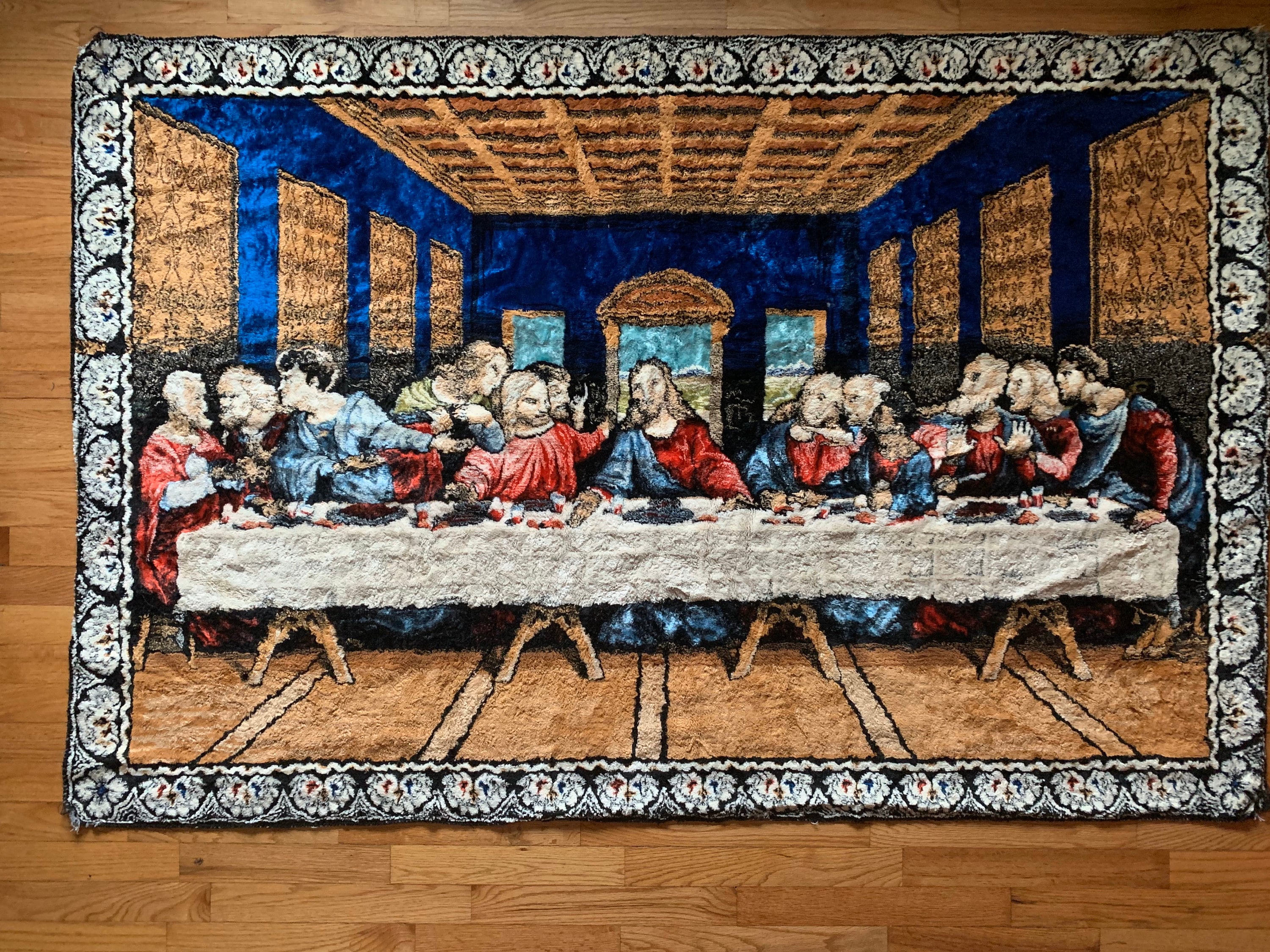 Vintage Last Supper Jesus And Disciples Passover Leonardo Devinci