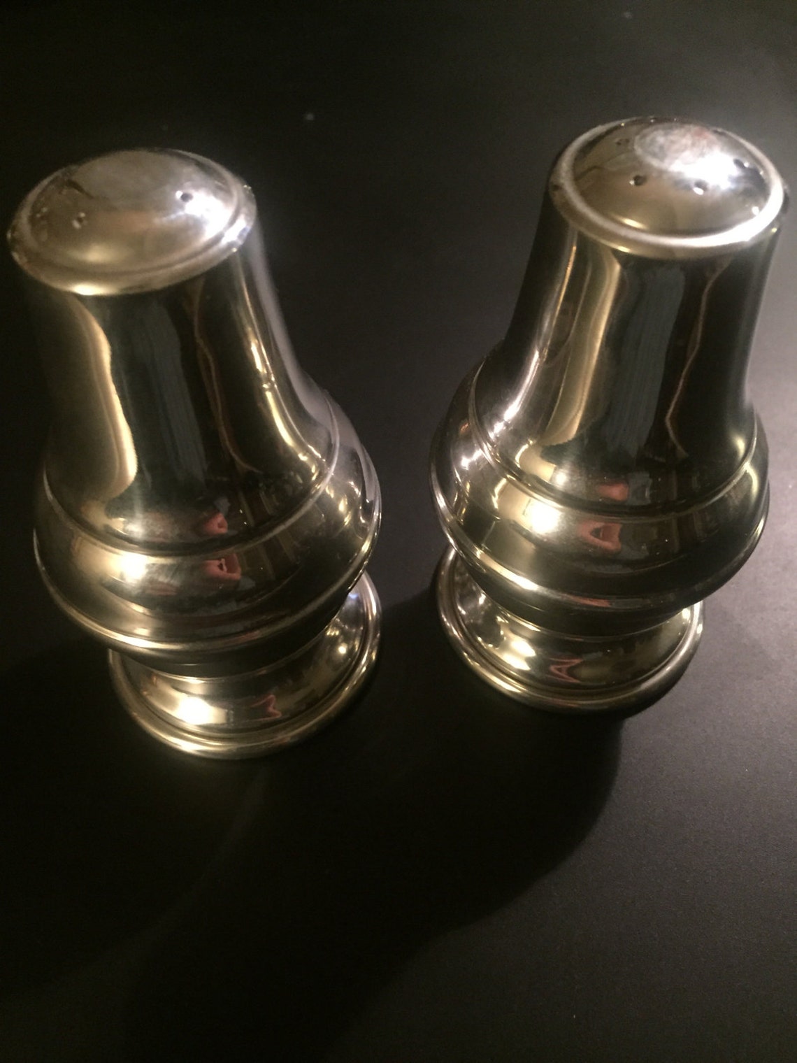 G. S. Preisner Silver Plated Pewter Salt and Pepper Shaker Set - Etsy