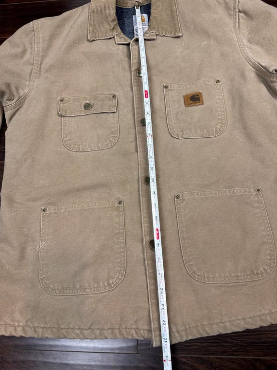 Vintage Tan Carhartt Blanket Lined Work Jacket Coat B… - Gem