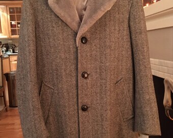 Pendleton Vintage Long Wool Coat With Fur Size 42 Men's - Etsy Pendleton Vintage Long Wool Coat With Fur Size 42 Men's - Etsy