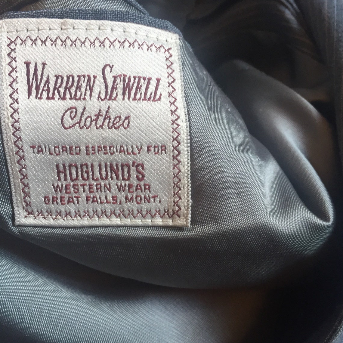 Vintage Warren Sewell Clothes Gray Weatern Blazer Sports Coat Suit ...