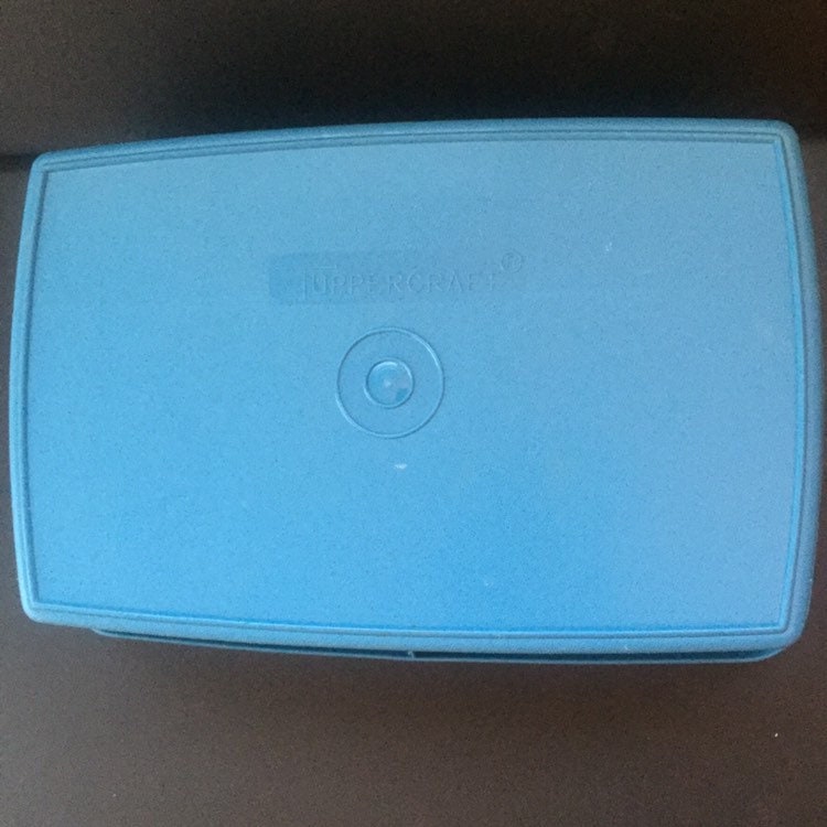 Vintage Blue Tupperware Food Storage Container Medium 9 | Etsy