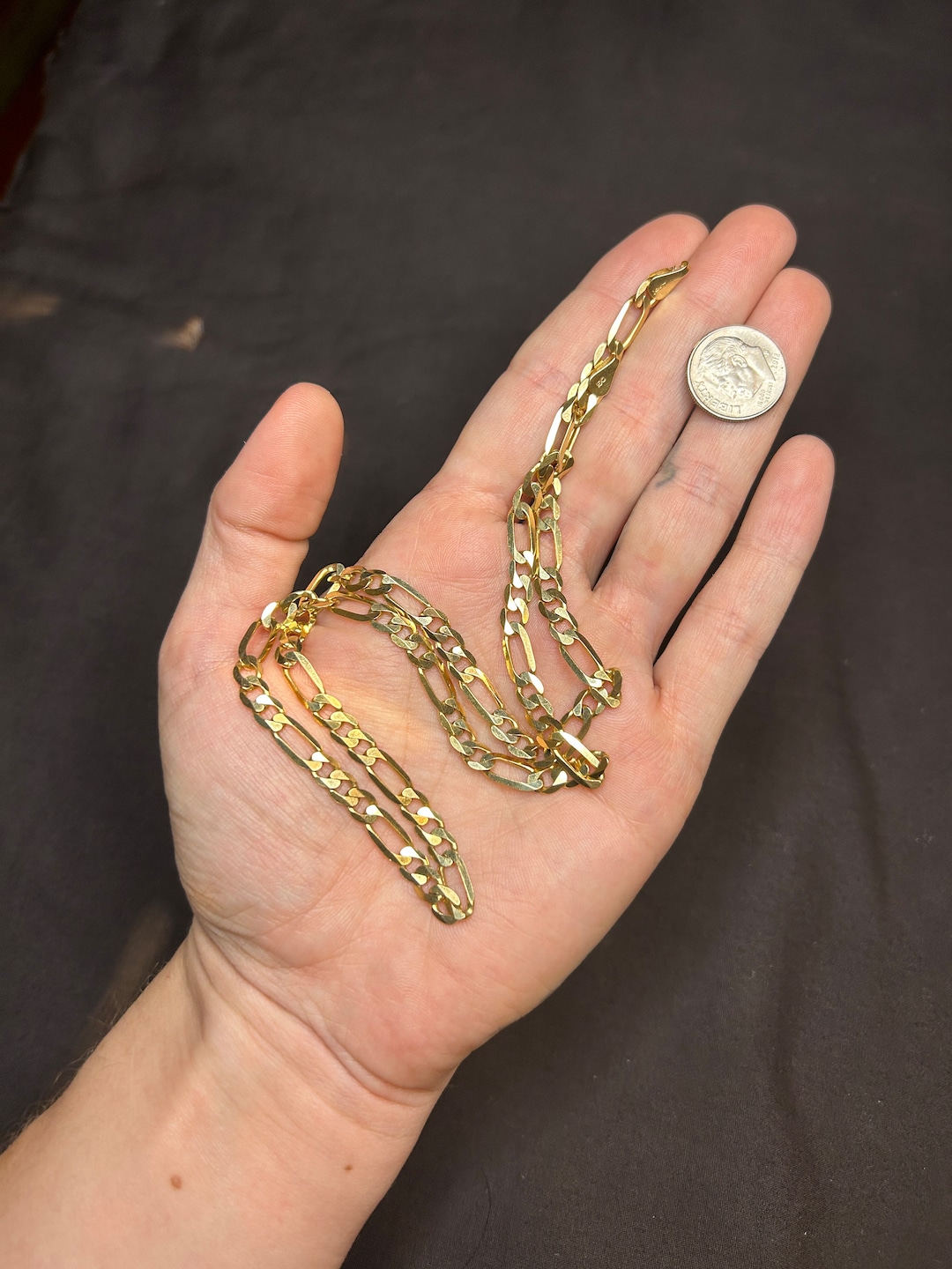 Estate Stackable 14k Gold Mixed Chain Necklace 12/6 LOT B - Etsy