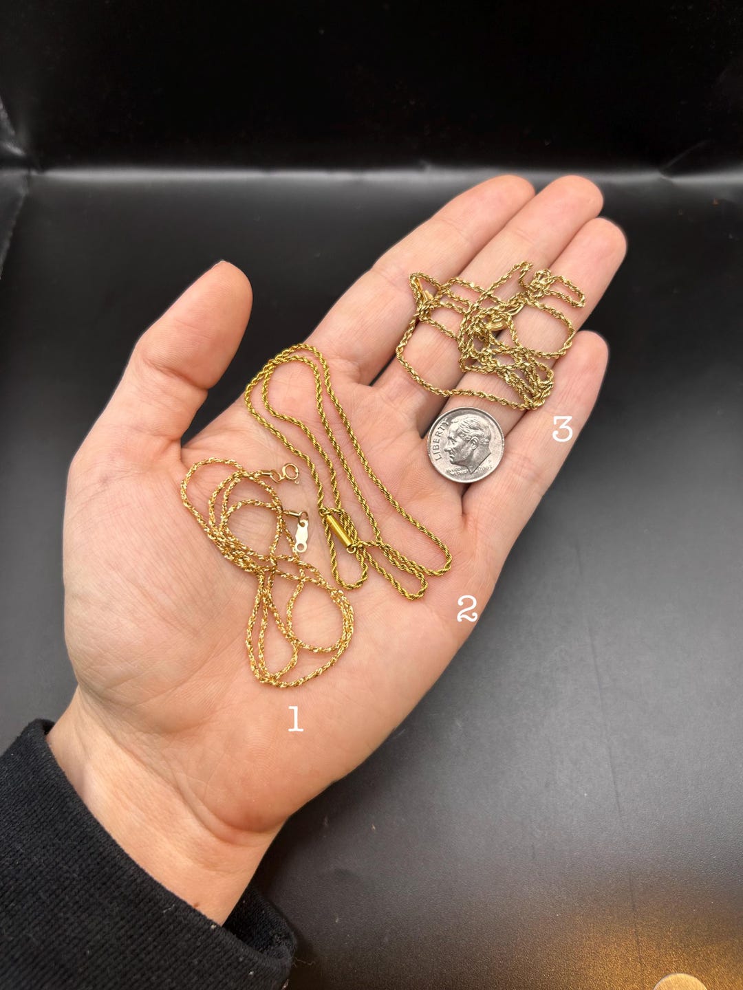 Estate Stackable 14k Gold Mixed Chain Necklaces 1/16/25 LOT E - Etsy