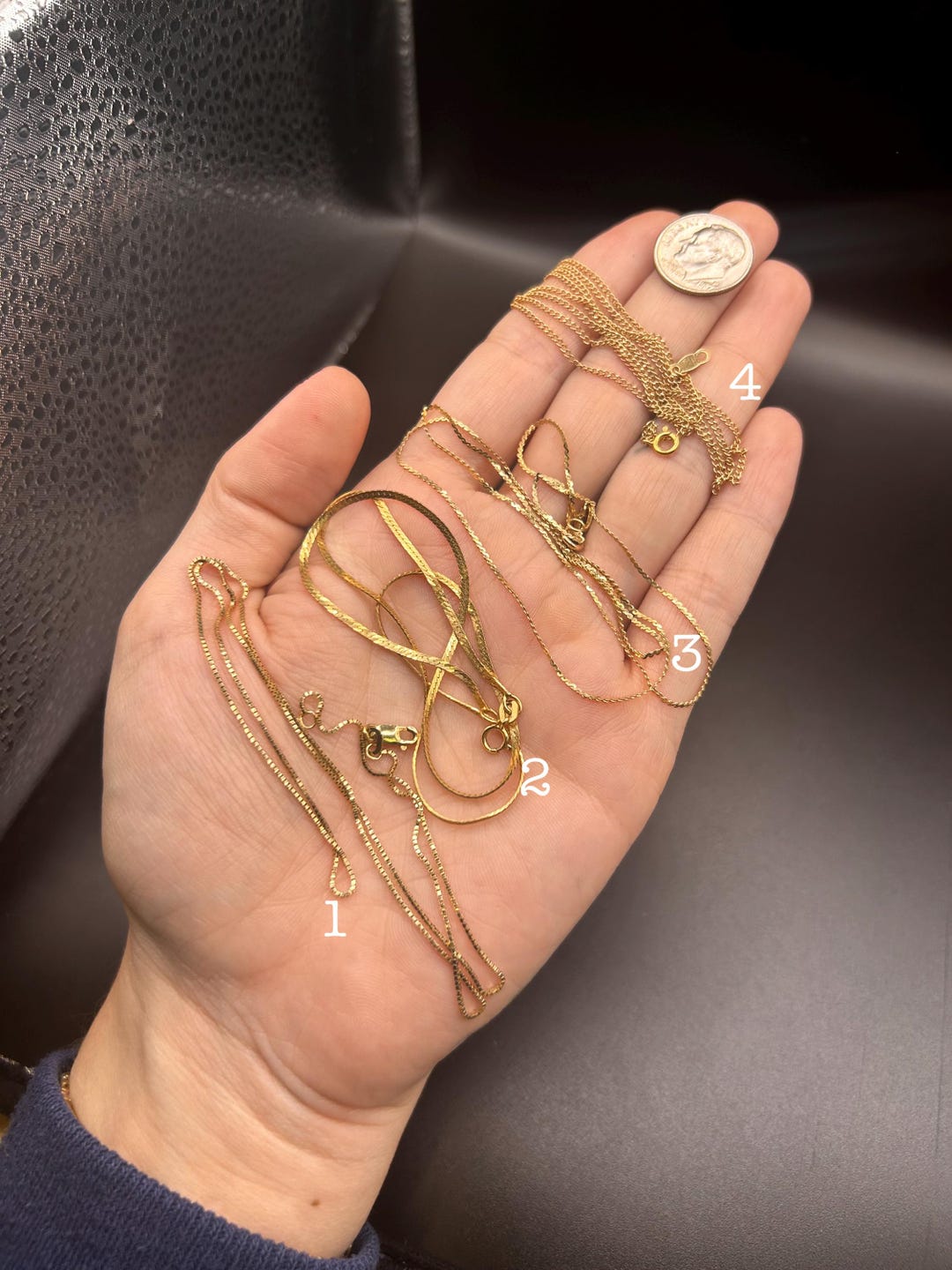 Estate Stackable 14k Gold Mixed Chain Necklaces 10/7/24 LOT G - Etsy