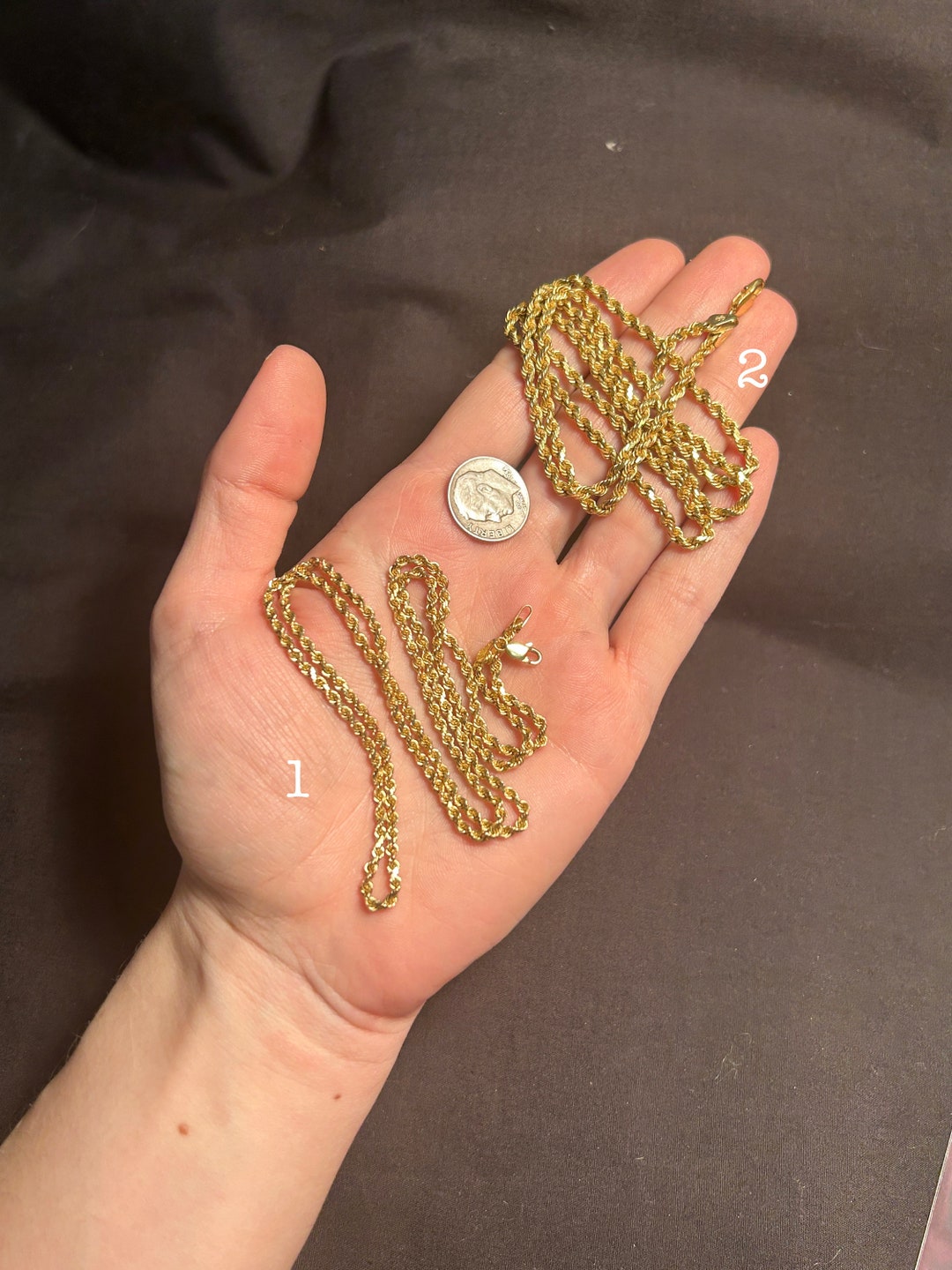 Estate Stackable 14k Gold Mixed Chain Necklaces 4/17/24 LOT G - Etsy