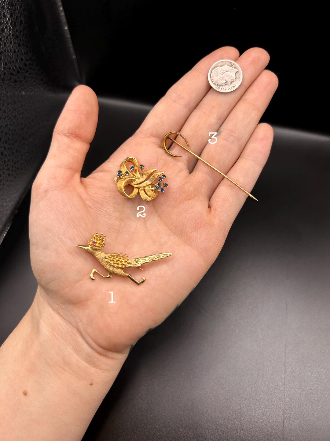 Estate Stackable 14k Gold Mixed Stick Pins Brooches 12/20/24 LOT O - Etsy