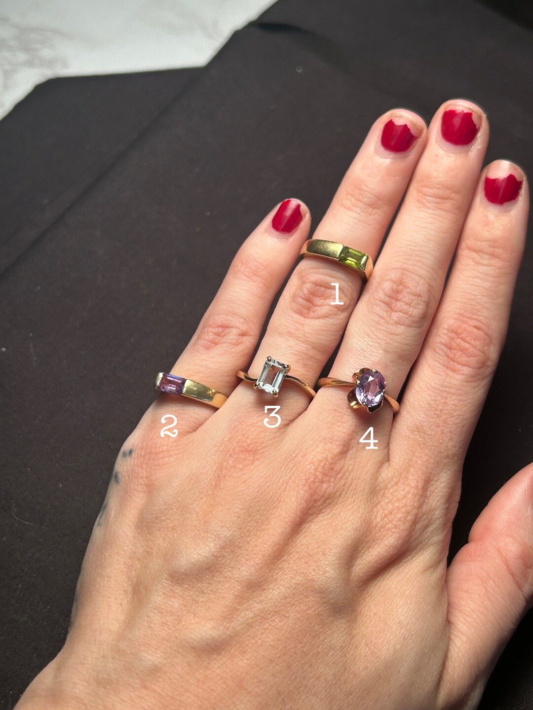 Estate Stackable 14k Gold Mixed Rings Bands 4/19/24 LOT TT - Etsy