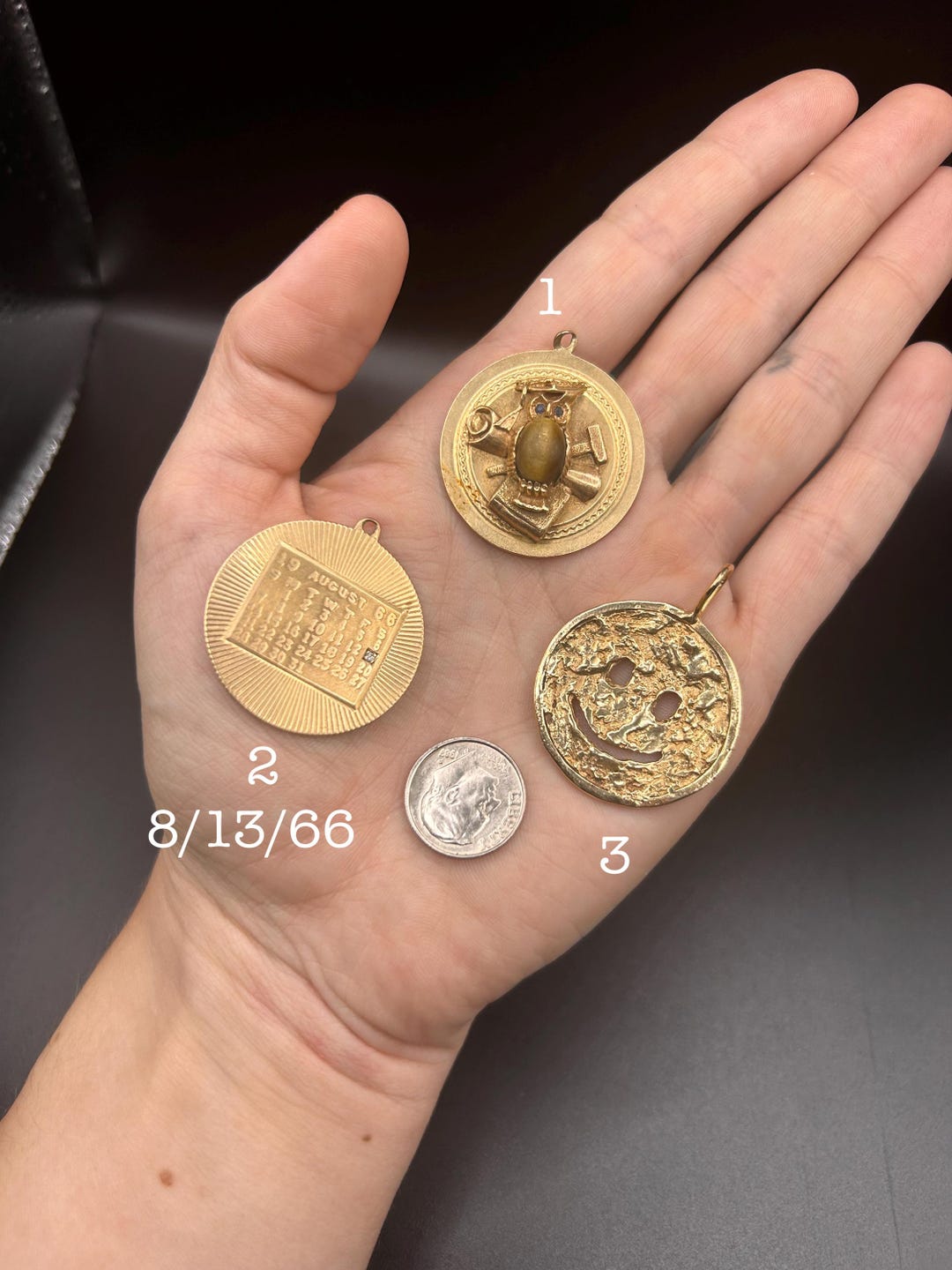 Estate Stackable 14k Gold Mixed Charms Pendants 10/2/24 LOT T - Etsy