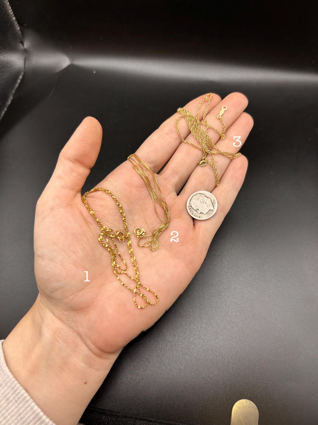 Estate Stackable 14k Gold Mixed Chain Necklaces 11/26/24 LOT M - Etsy