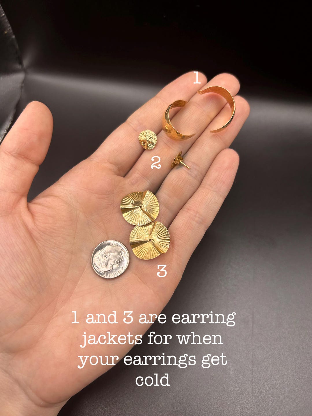 Estate Stackable 14k Gold Mixed Hoop Stud Dangle Earrings 9/16/24 LOT R ...