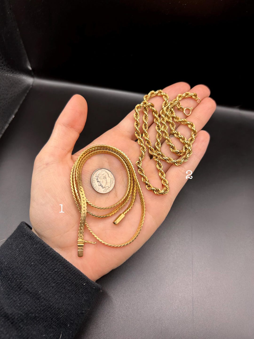 Estate Stackable 14k Gold Mixed Chain Necklaces 12/5/24 LOT A - Etsy