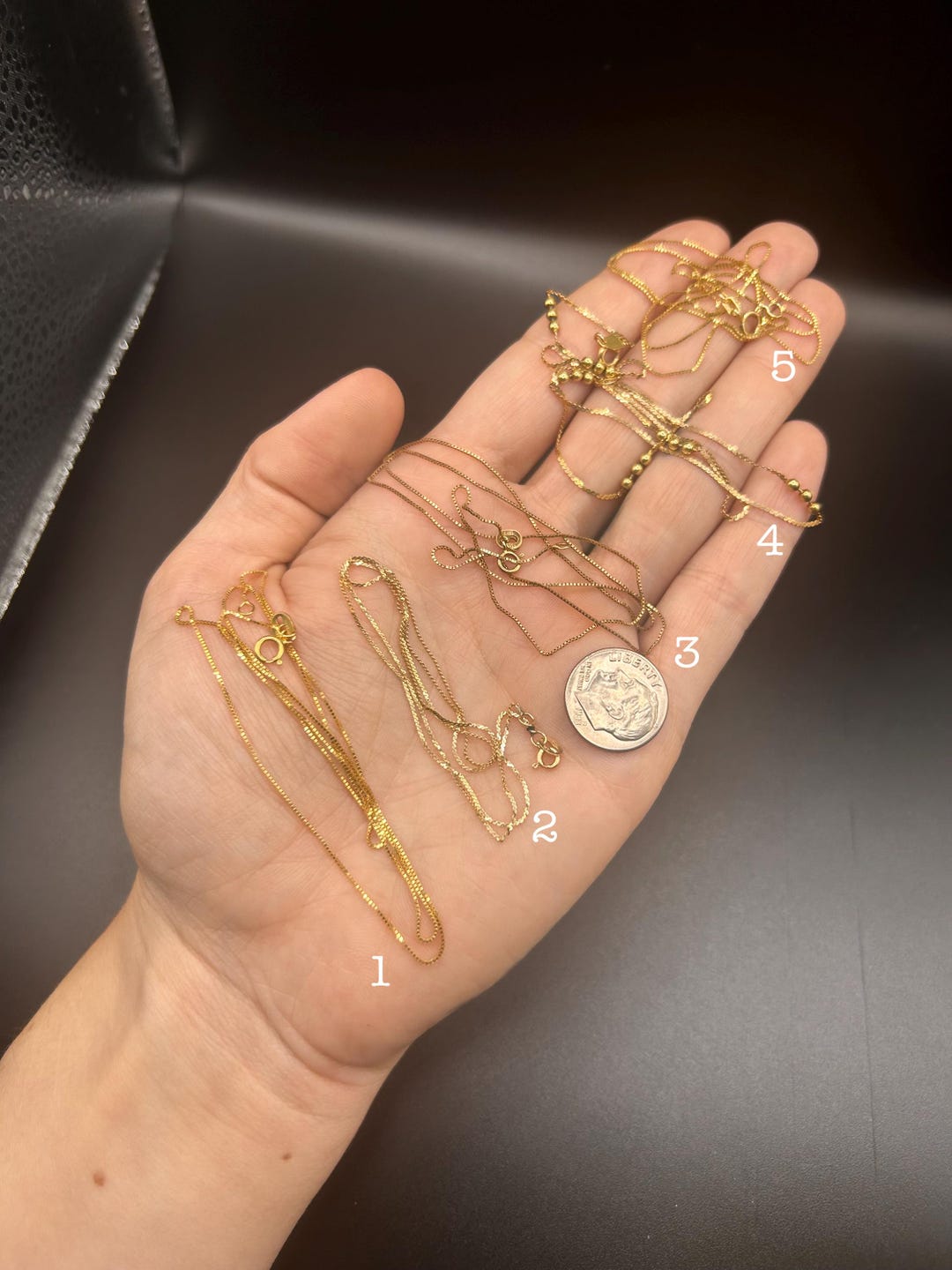 Estate Stackable 14k Gold Mixed Chain Necklaces 10/22/24 LOT G - Etsy