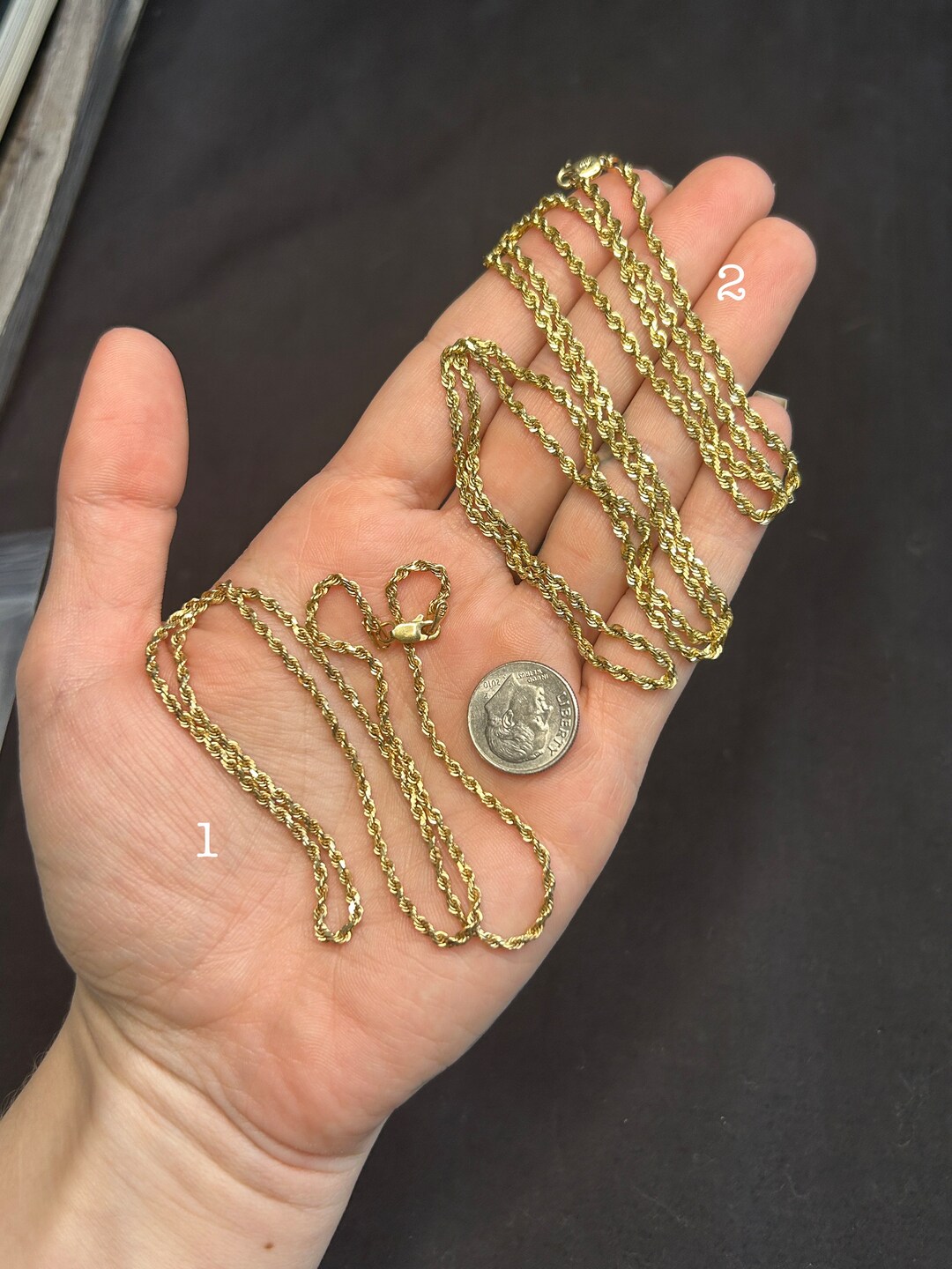 Estate Stackable 10k Gold Mixed Chains Necklaces 1/16/24 LOT D - Etsy
