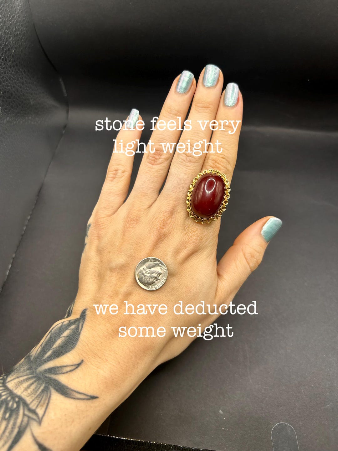 Estate Stackable 18k Gold Mixed Big Red Ring Band - 4/8/25 - LOT BB - Etsy