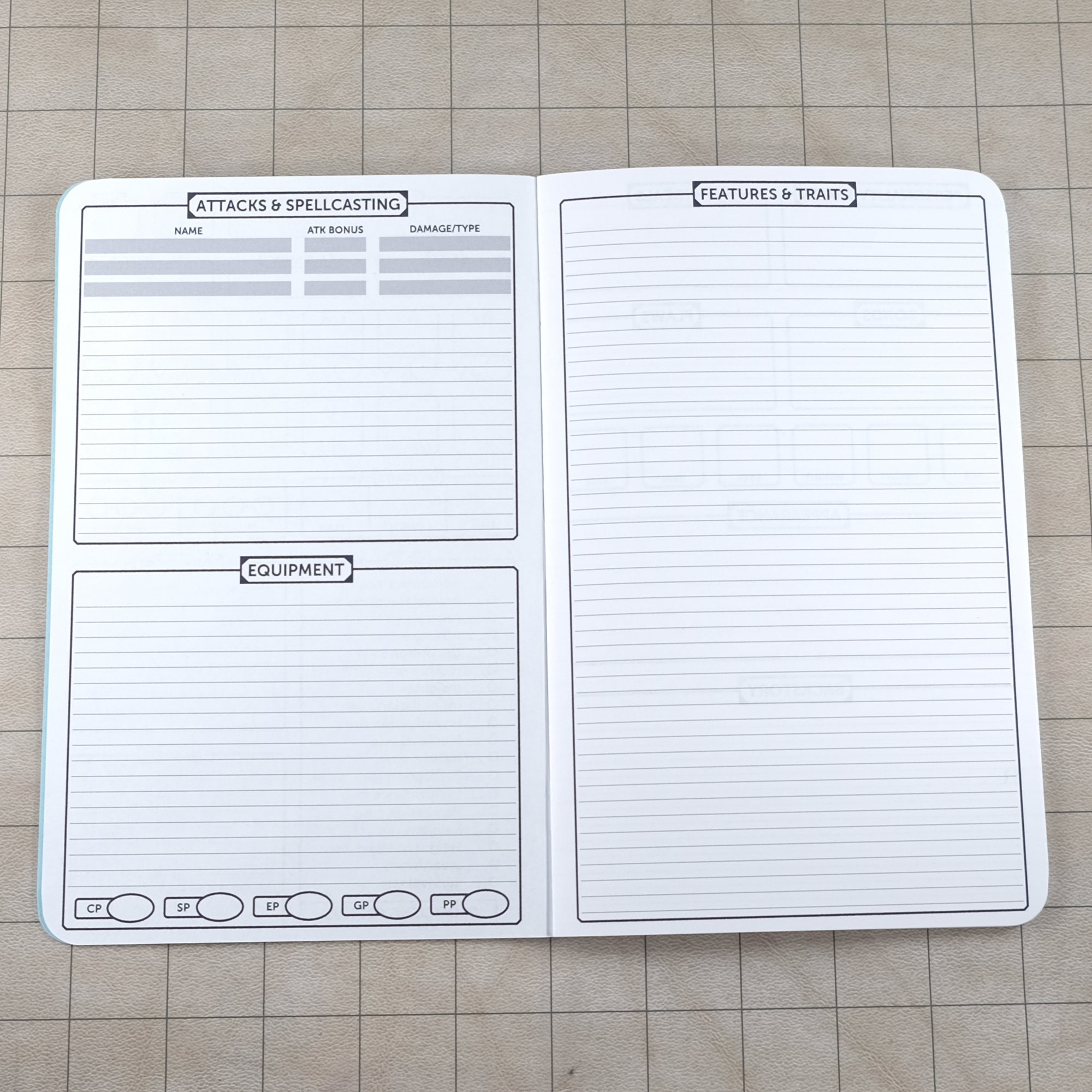 Wizard Notebook Large Dungeons and Dragons 5e Character | Etsy