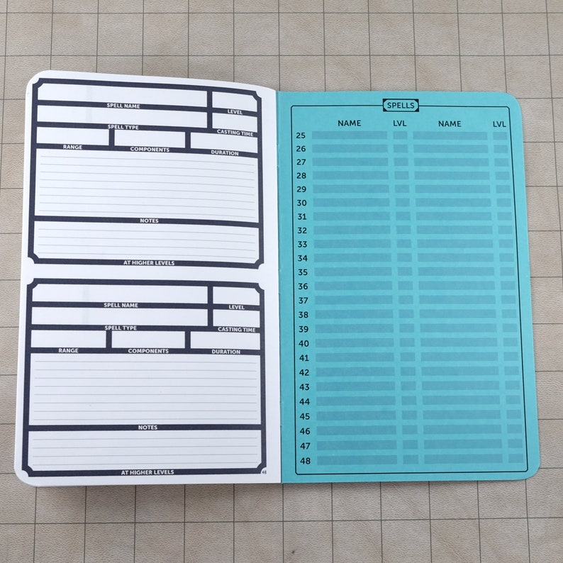 Spellbook Notebook Large D&D 5E | Etsy