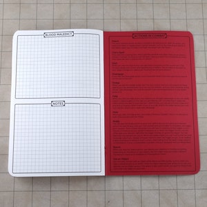 Blood Hunter Notebook - Large Dungeons and Dragons 5e Character Journal ...