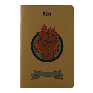 Monk Notebook Large Dungeons and Dragons 5e Character | Etsy