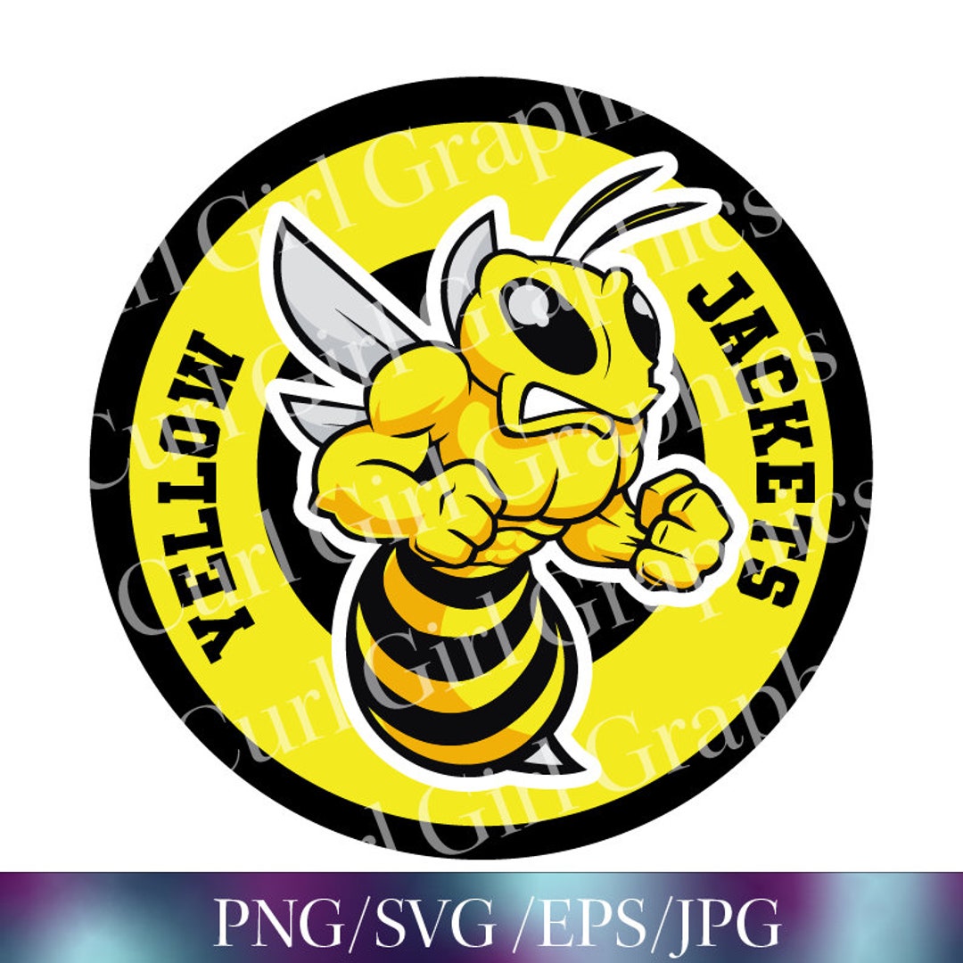 Sports Yellow Jackets SVG PNG Eps Jpg Files, Oxford Yellow Jackets Cut ...