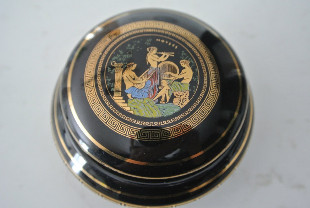 Round Box - Handmade - 24k Gold - Made in Greece - Etsy