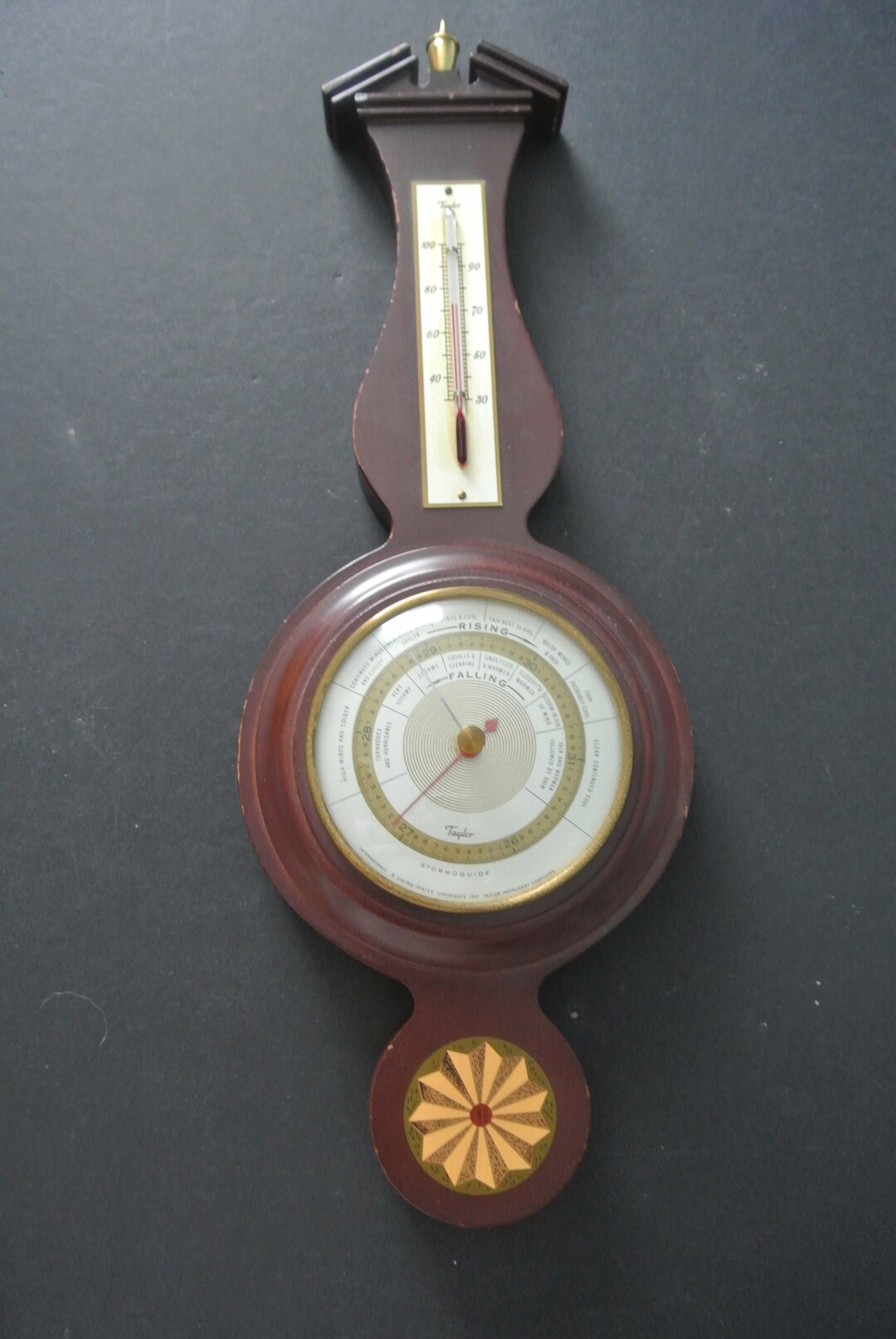 Thermometer - Barometer - Taylor - Vintage - Etsy
