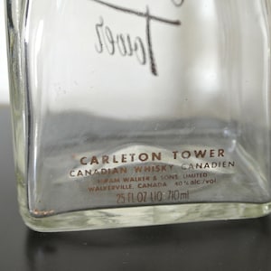Bottle - Whiskey - Carleton Tower - 1966 - Rare - Empty Bottle ...