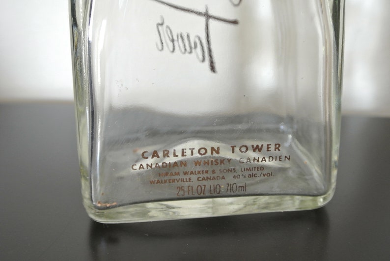 Bottle - Whiskey - Carleton Tower - 1966 - Rare - Empty Bottle ...