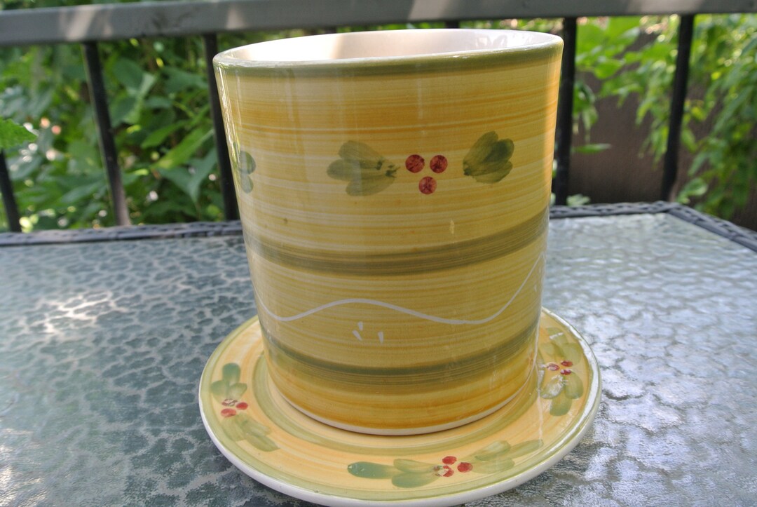 Country Berry by Tabletops Plate and Pot - Etsy
