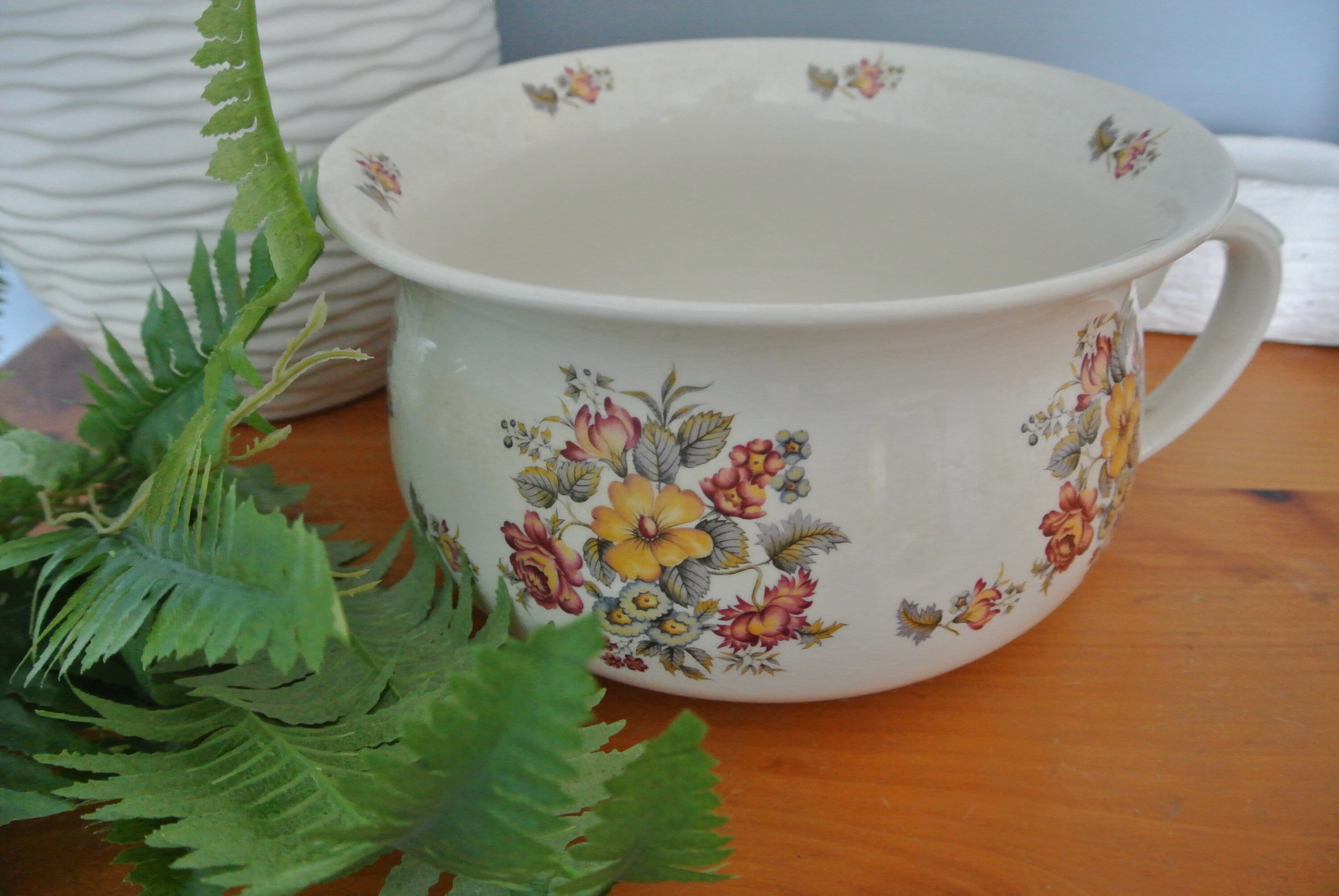 Large Antique Chamber Pot - Arthur Wood - England - Etsy Large Antique Chamber Pot - Arthur Wood - England - Etsy