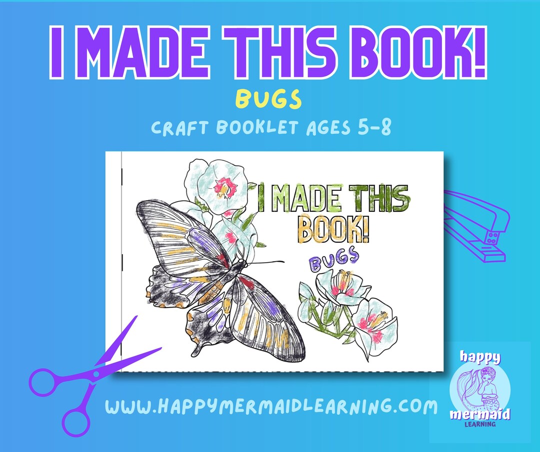 Instant Download Printout! I Made This Book- Bugs! Kids Educational ...