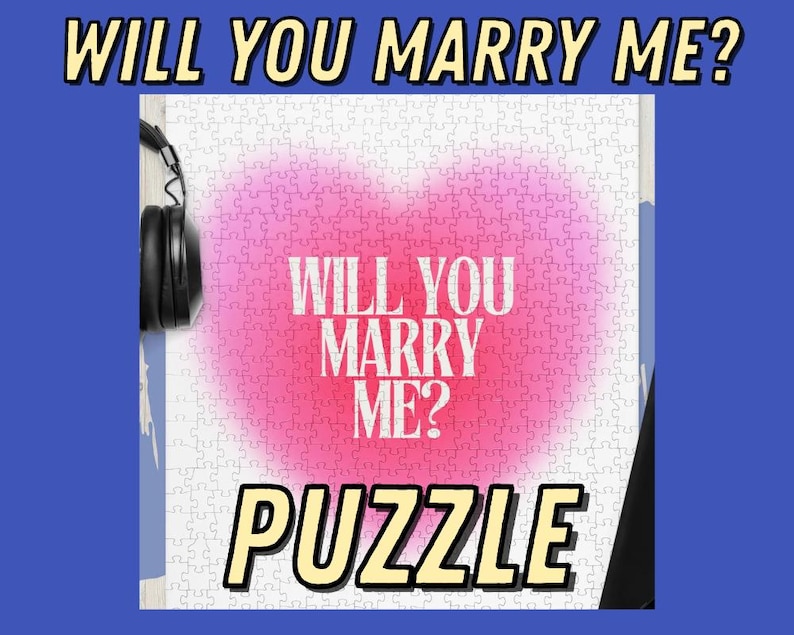 Puzzle Proposal: Will You Marry Me? Unique and Daring Romantic Gift ...