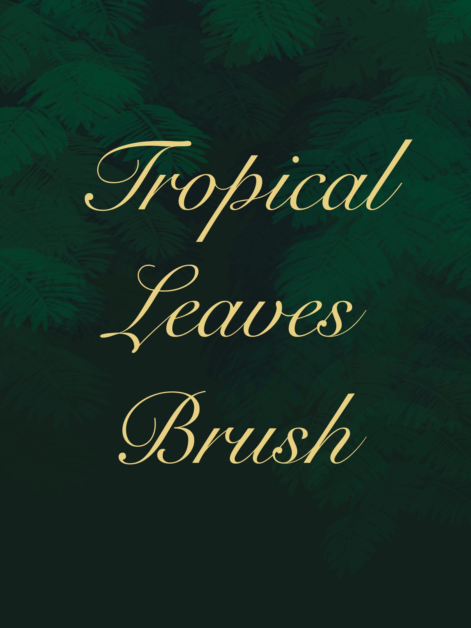 Procreate Brush - Tropical Leaves Silhouettes- Artist Digital Stamp - Etsy