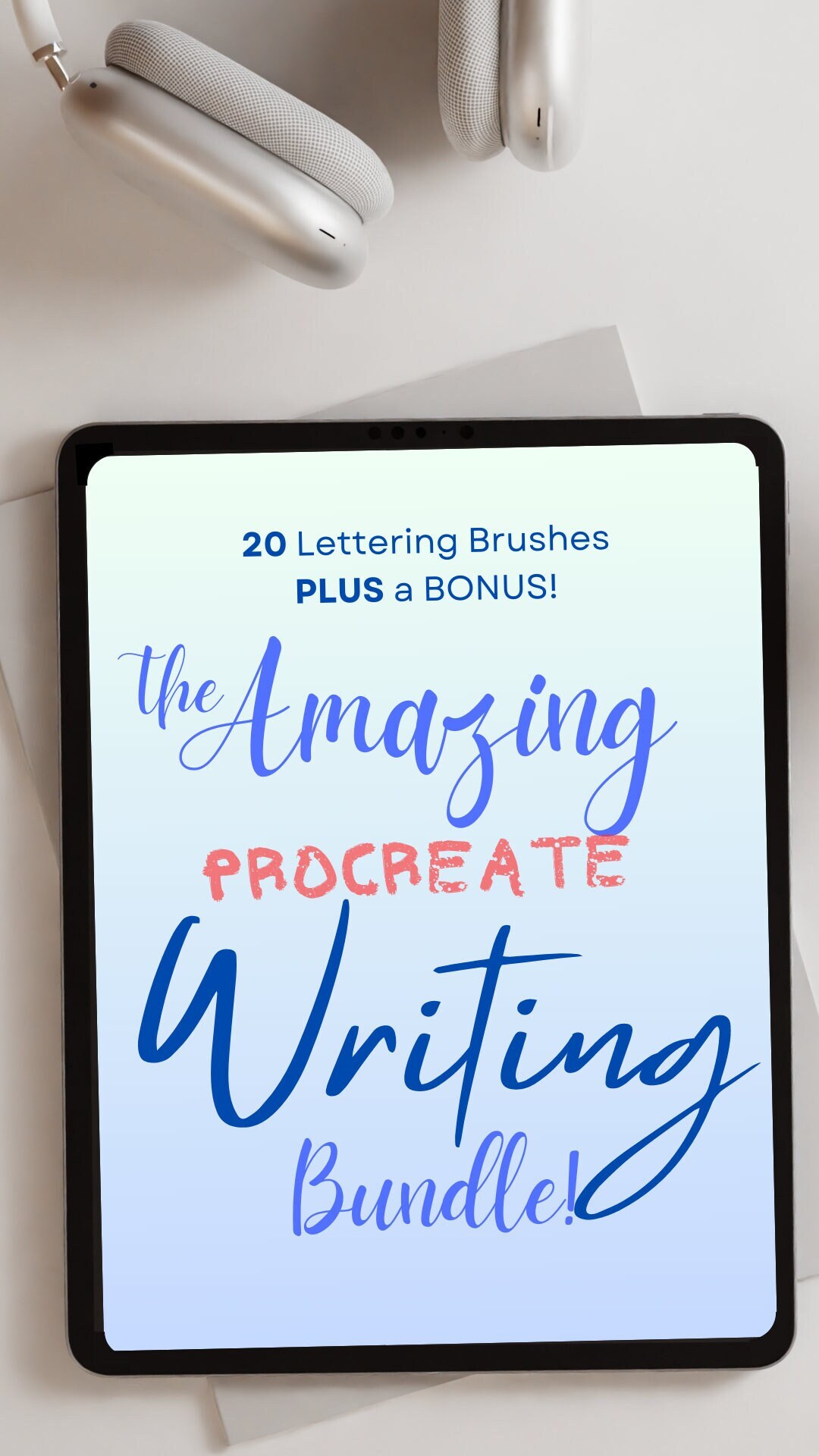 21 Procreate Writing and Lettering Brushes Brush Bundle, Procreate ...