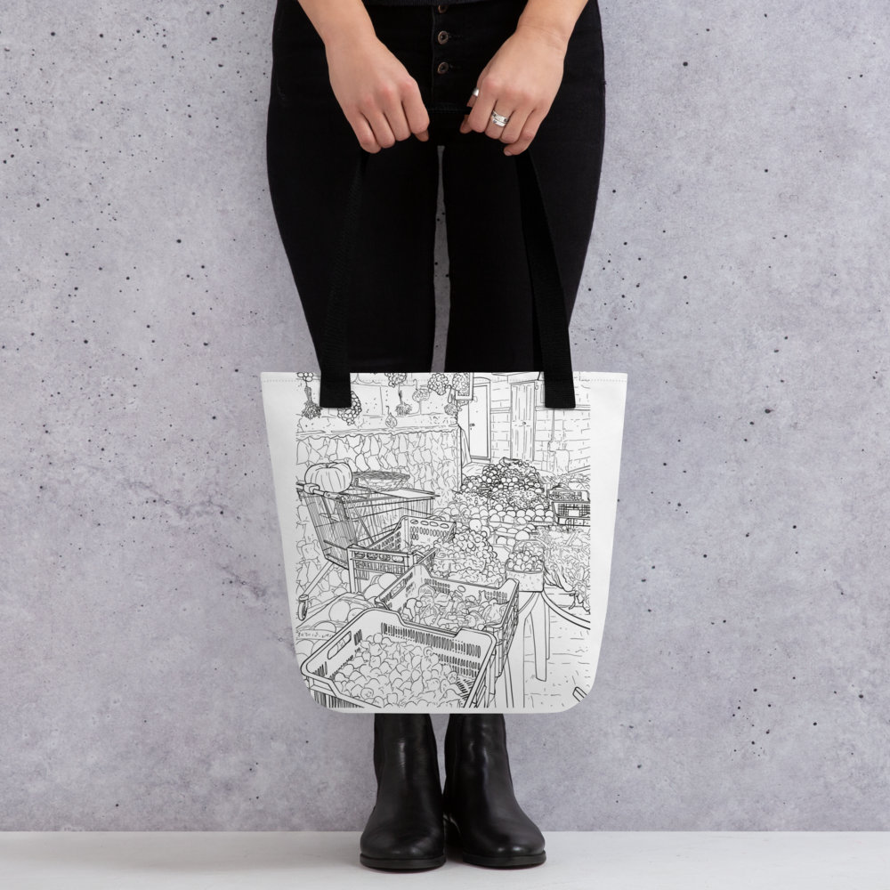 Adult Coloring Tote Bag! Ports of Call: Bari, Italy- Relaxing ...
