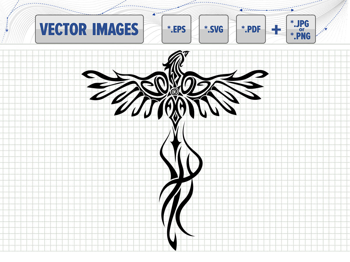 Phoenix, Bird of Wonder, the Secular Bird Vector Graphic Svg, Dxf, Eps ...
