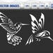 Hummingbirds Vector Graphic Svg, Dxf, Eps, Pdf and Png for Instant ...