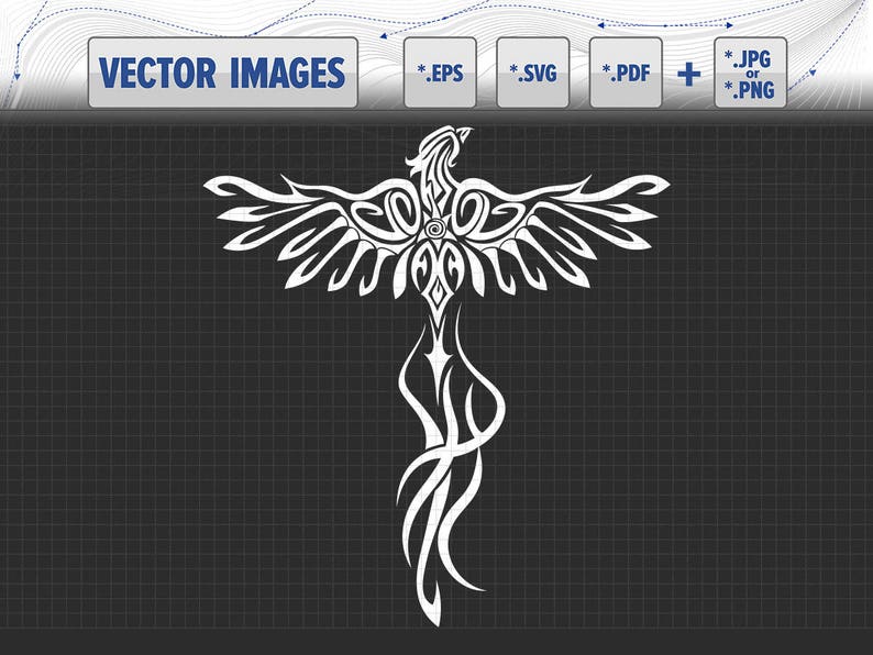 Phoenix, Bird of Wonder, the Secular Bird Vector Graphic Svg, Dxf, Eps ...