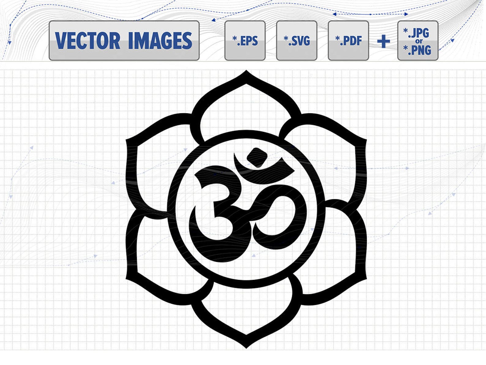 Om Sign Vector Graphic Svg, Dxf, Eps, Pdf and Png for Instant Download ...
