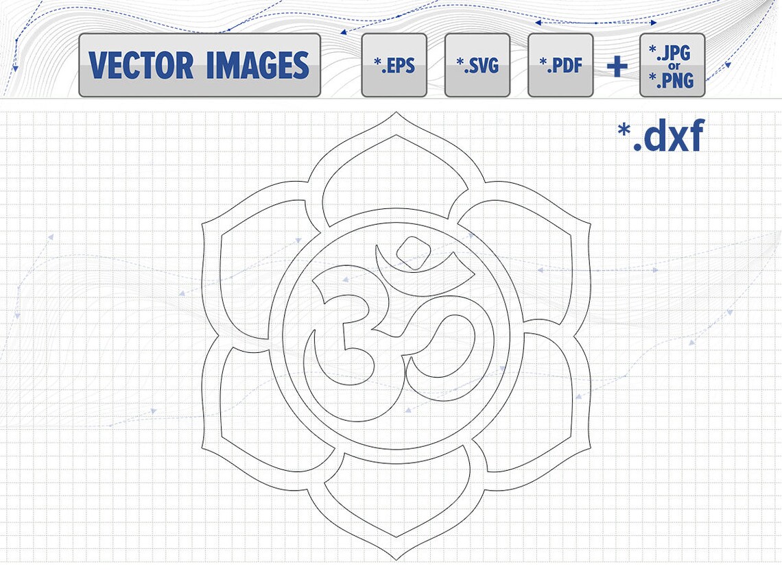 Om Sign Vector Graphic Svg, Dxf, Eps, Pdf and Png for Instant Download ...