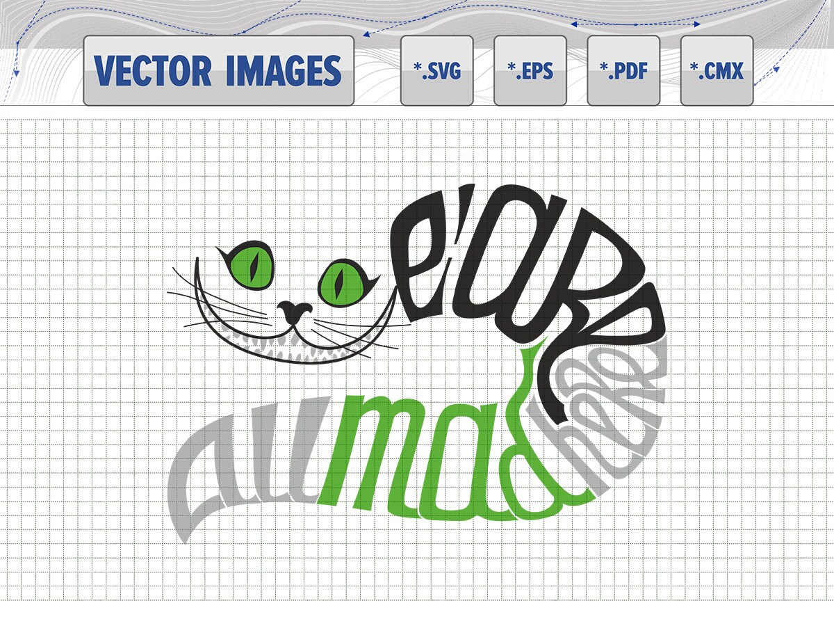 Cat Vector Graphic Svg, Eps, Pdf, Cmx and Raster Png for Instant ...