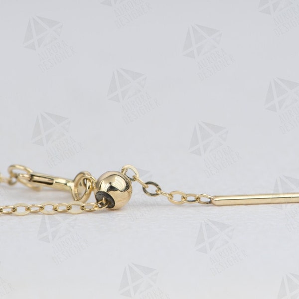 Solid Gold Chain Necklace Charms - Etsy